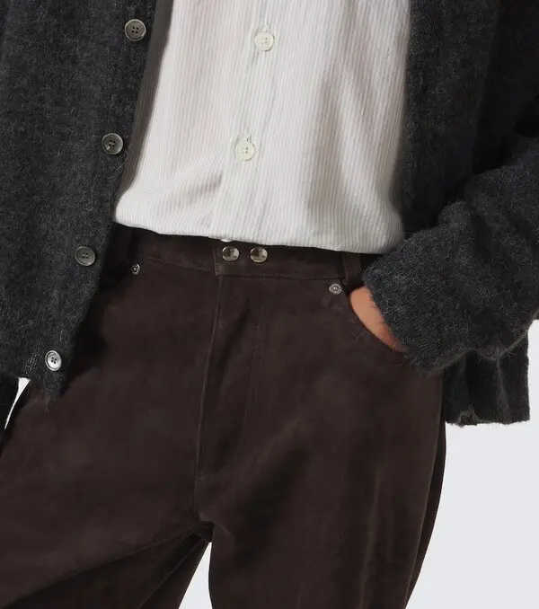 Our Legacy Carlson Cut Suede Bootcut Pants