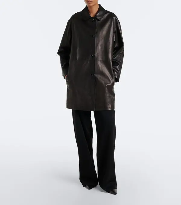 THE ROW Donata Leather Coat