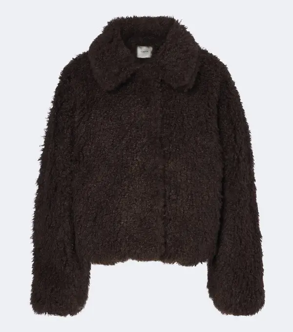 Vince Cropped Bouclé Blouson Jacket
