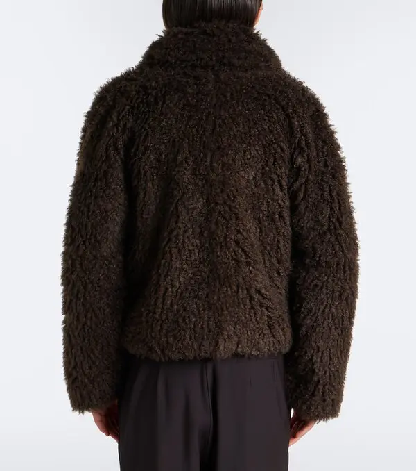 Vince Cropped Bouclé Blouson Jacket