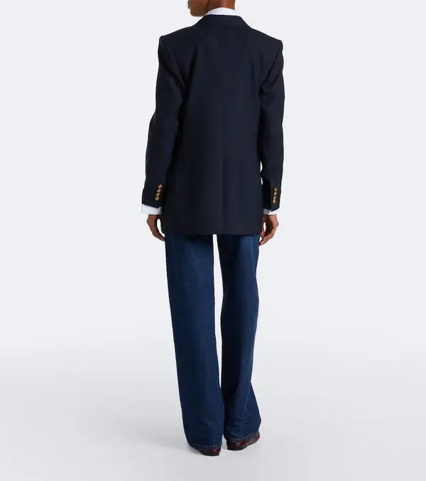 Saint Laurent Faded Wide-leg Jeans