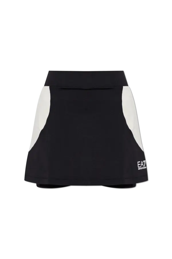 EA7 Logo Print Skirt-shorts