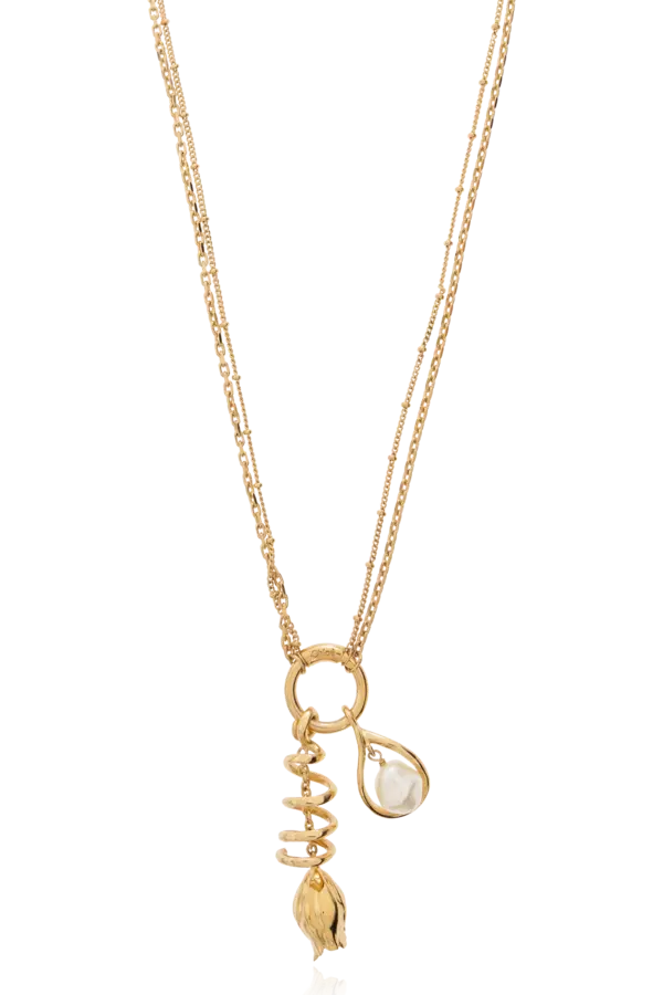 Chloé Brass Necklace ‘tulip