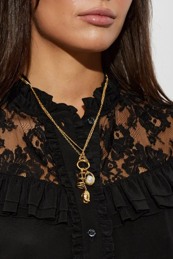 Chloé Brass Necklace ‘tulip