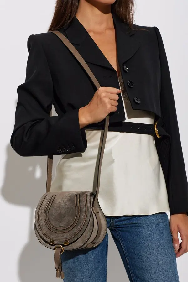 Chloé Suede Bag ‘marcie S - Grey