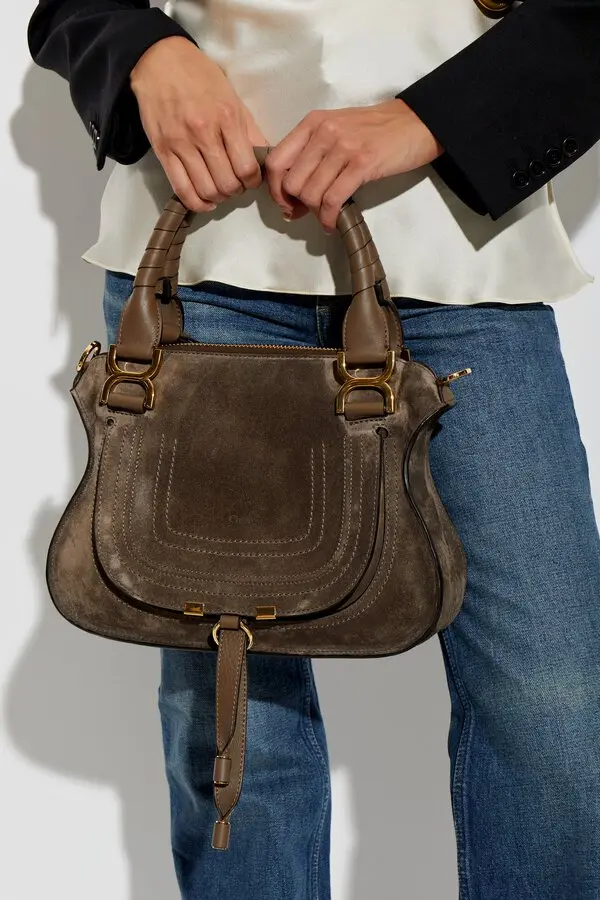 Chloé Suede Bag ‘marcie S - Grey