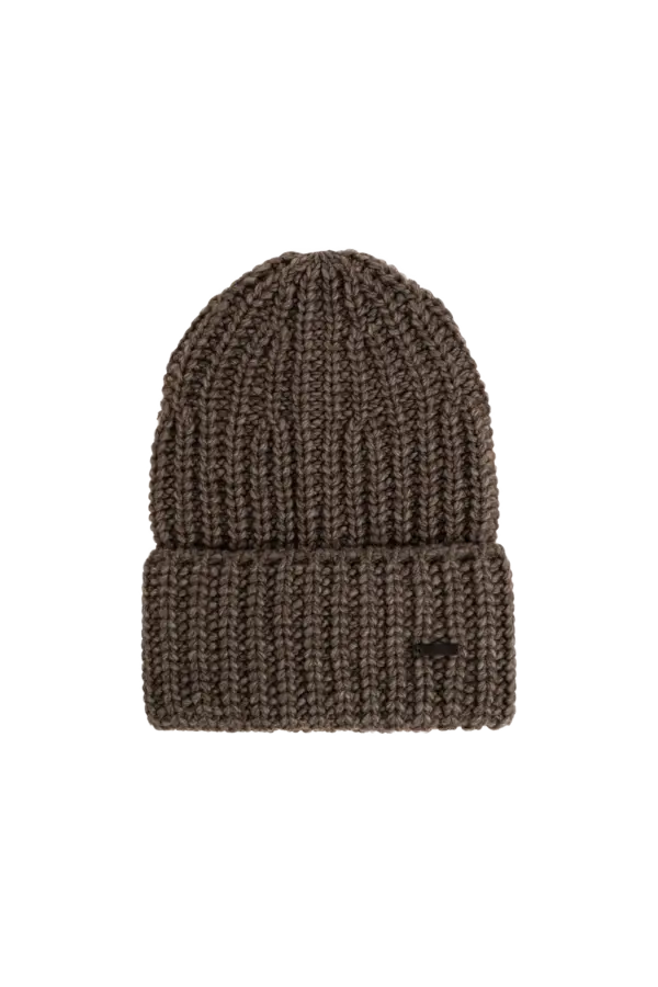 Dsquared2 Wool Beanie With Patch - Grey