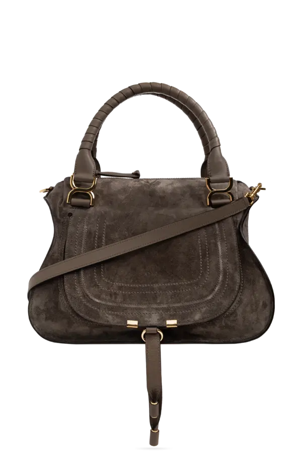 Chloé Marcie M Suede Bag - Grey
