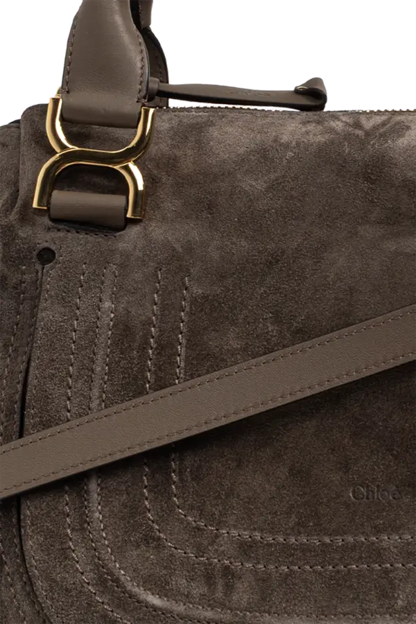 Chloé Marcie M Suede Bag - Grey
