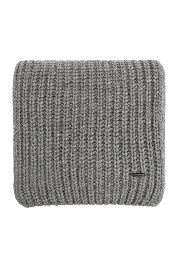 Dsquared2 Wool Scarf With Sewn-in Logo - Grey