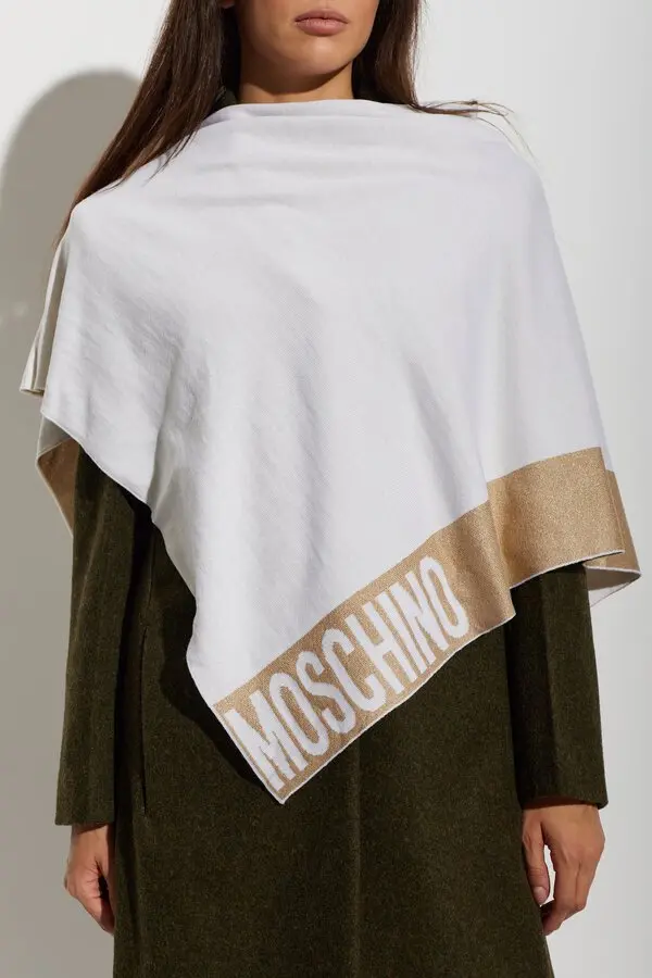 Moschino Poncho With Metallic Thread