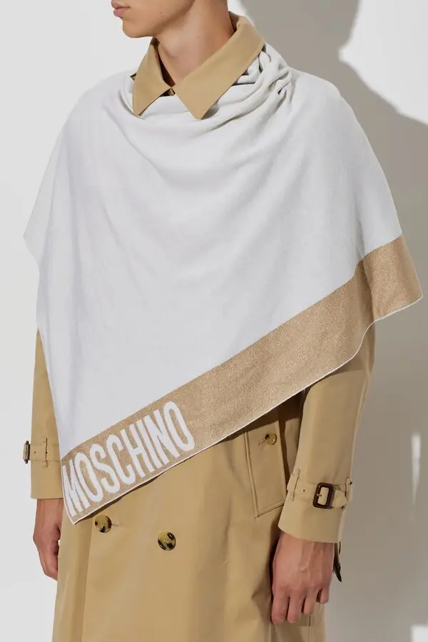 Moschino Poncho With Metallic Thread