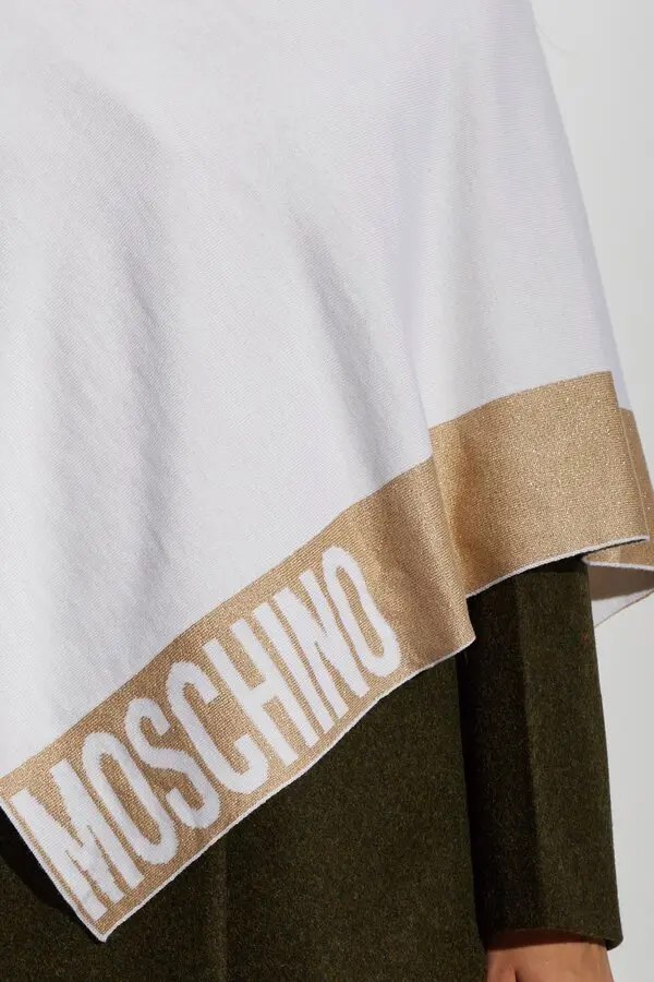 Moschino Poncho With Metallic Thread