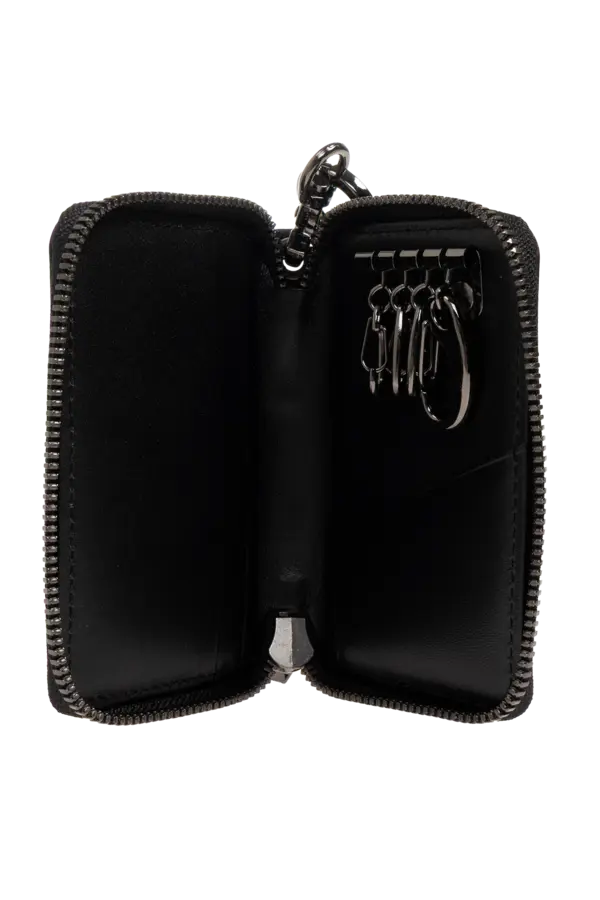 Yohji Yamamoto Leather Keychain With Pouch