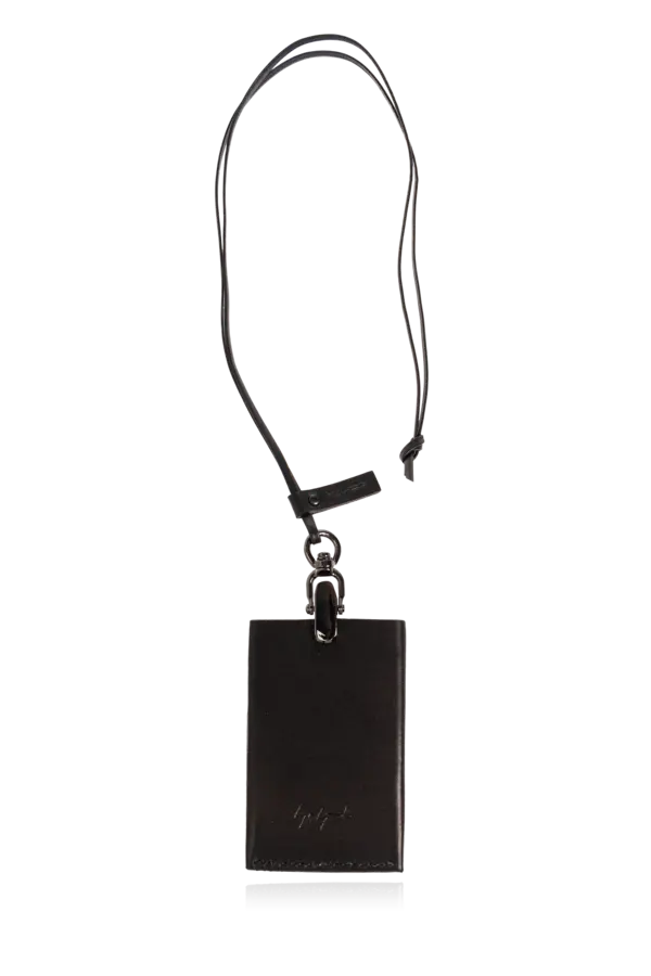 Yohji Yamamoto Leather Card Holder - Brown