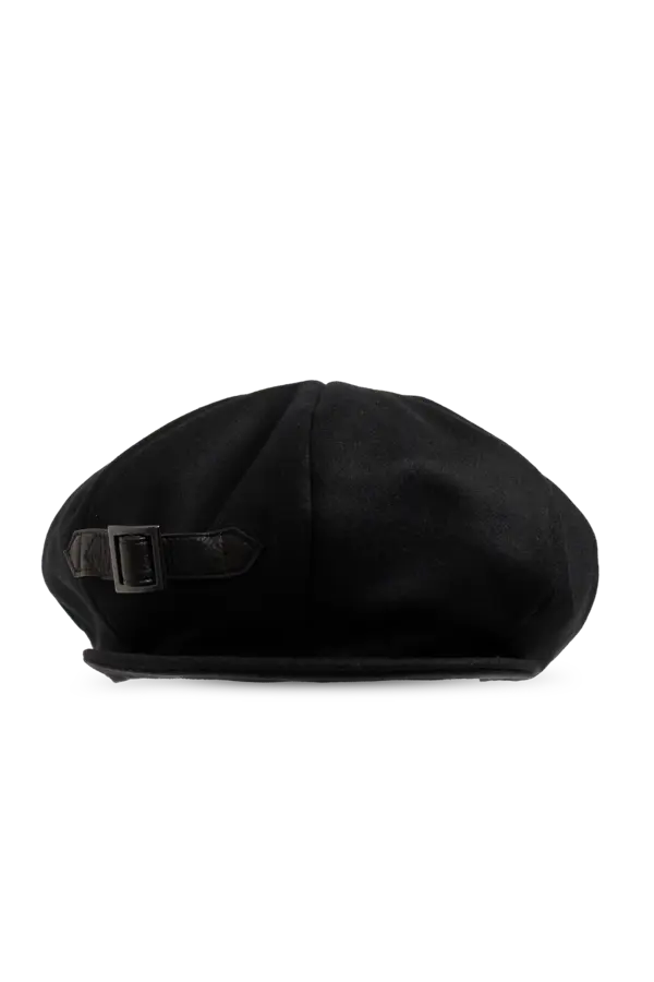 Yohji Yamamoto Wool Flat Cap - Black