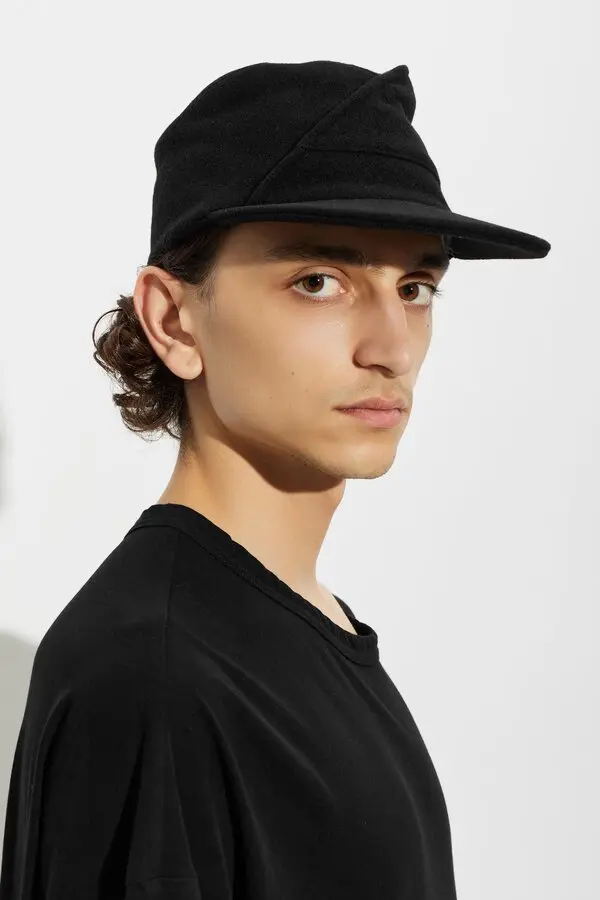 Yohji Yamamoto Wool Baseball Cap With Visor