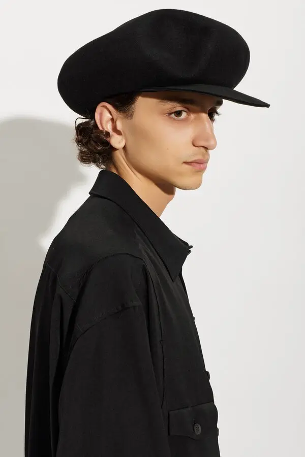 Yohji Yamamoto Wool Flat Cap