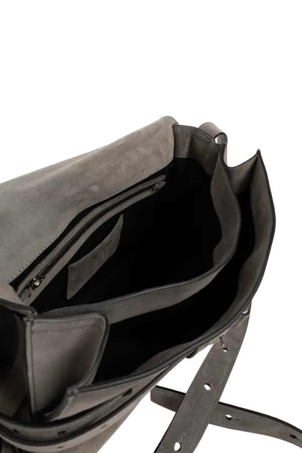 Moschino Tie Me" Suede Shoulder Bag