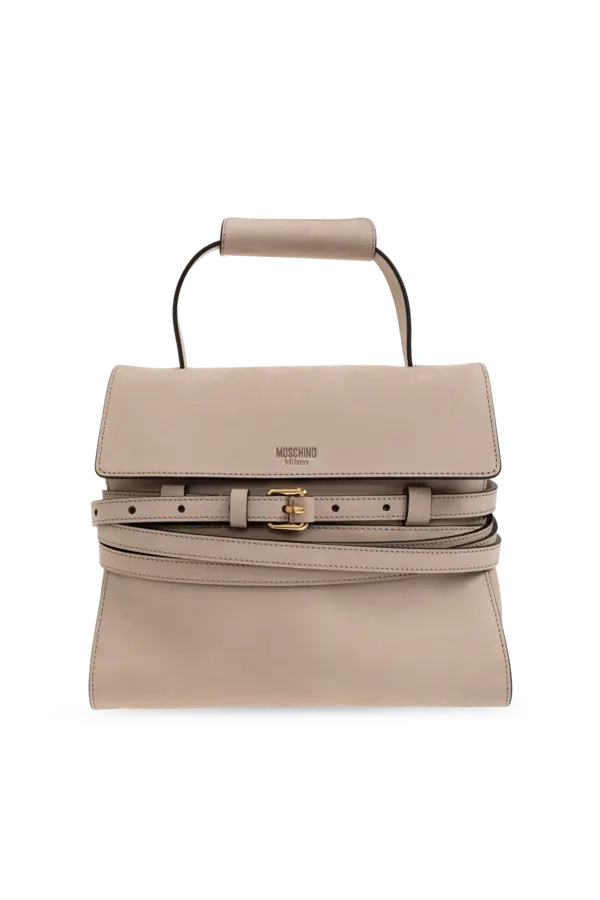 Moschino Tie Me" Suede Top Handle Bag