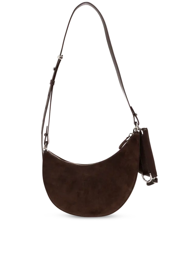 Kate Spade New York Duo" Suede Crescent Shoulder Bag - Brown