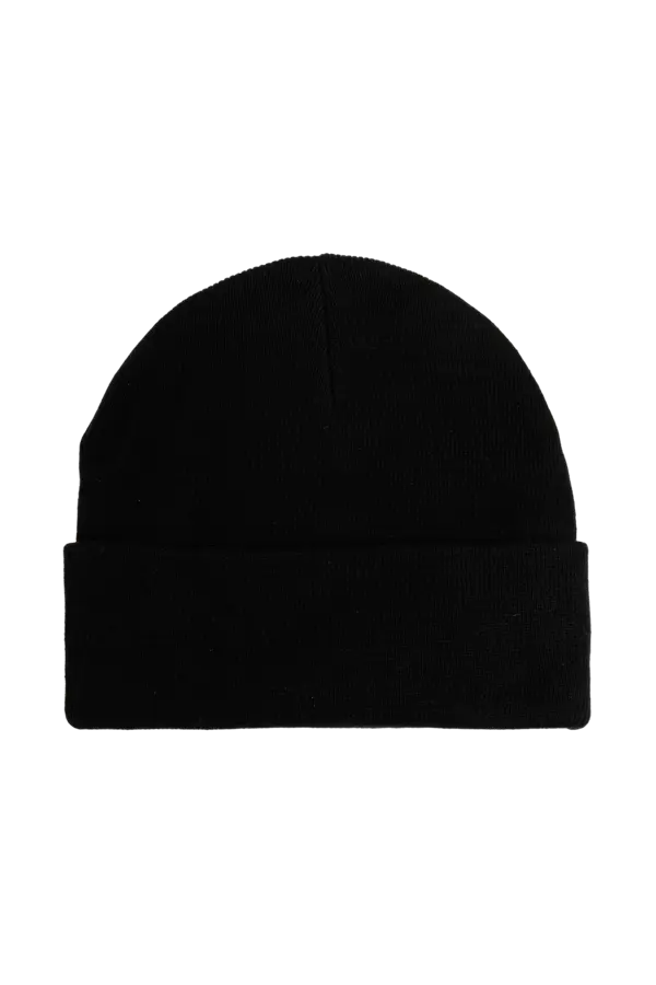 Palm Angels Cotton Beanie With Embroidered Logo