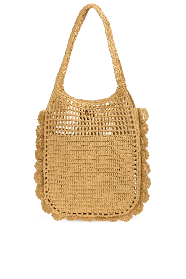 Ulla Johnson Marina Raffia Flat Tote Bag
