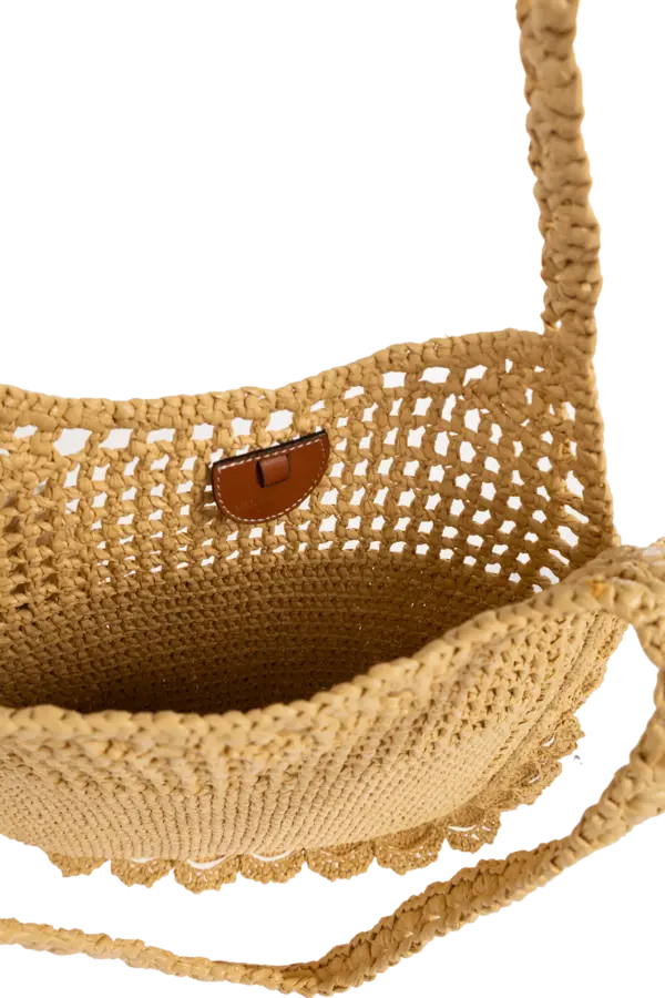 Ulla Johnson Marina Raffia Flat Tote Bag