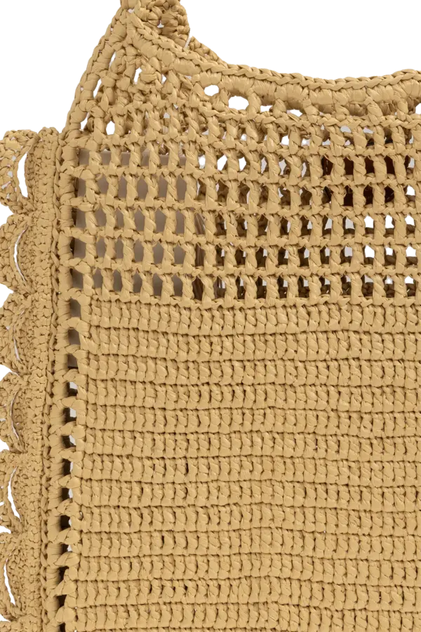 Ulla Johnson Marina Raffia Flat Tote Bag