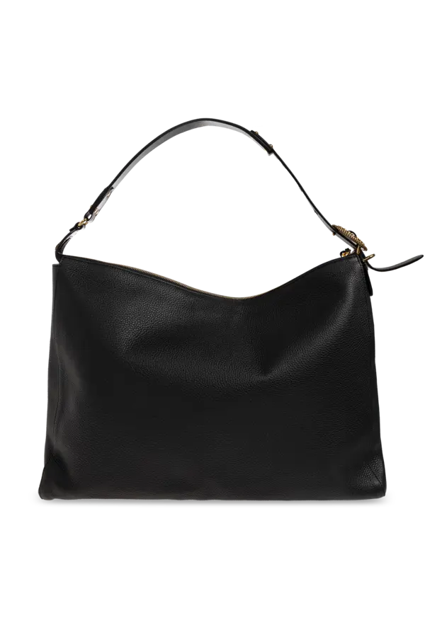 Etro Leather Hobo Bag With Fringes