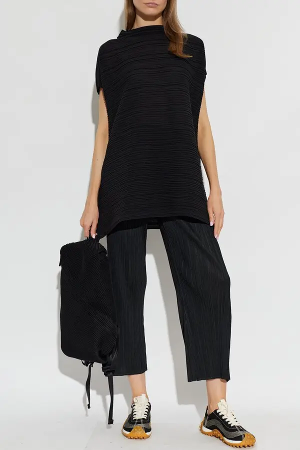Issey Miyake Oversized Pleated Top