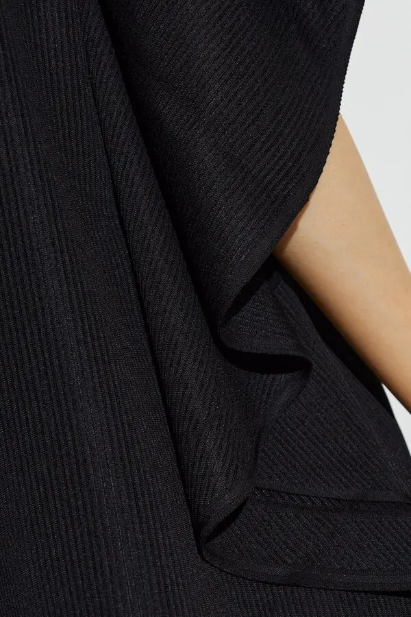 Issey Miyake Ribbed Oversized Top