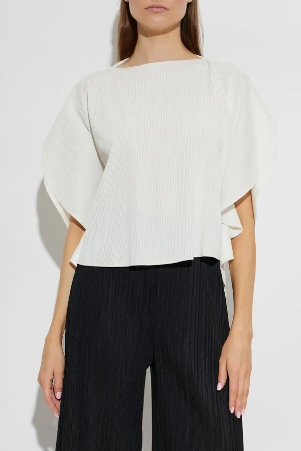 Issey Miyake Oversized Ribbed Top