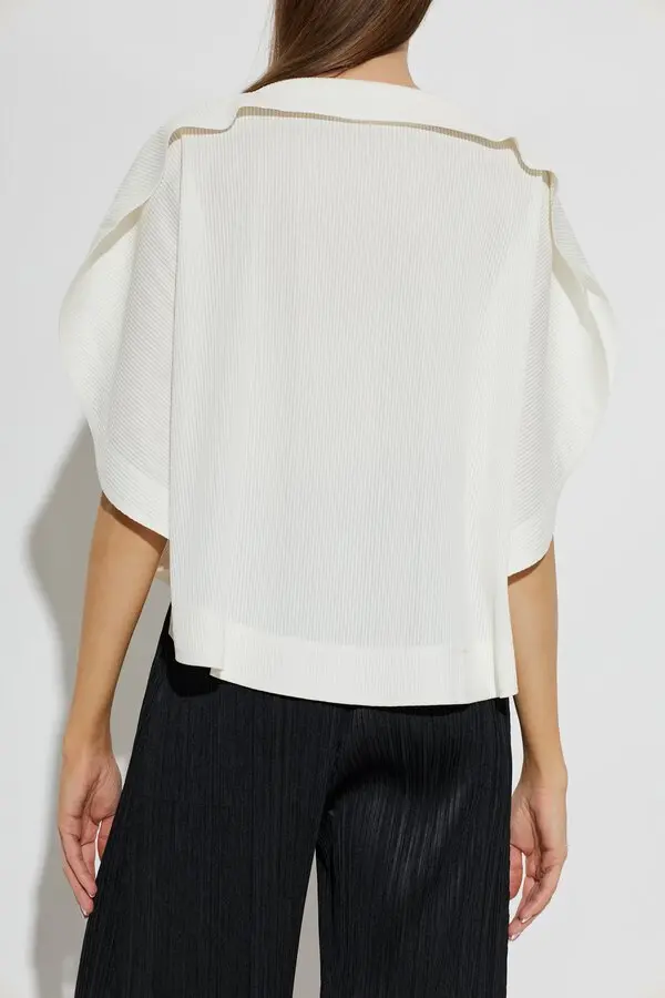 Issey Miyake Oversized Ribbed Top