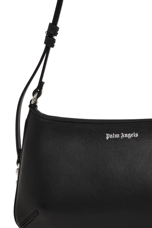 Palm Angels Giorgina Leather Shoulder Bag - Black