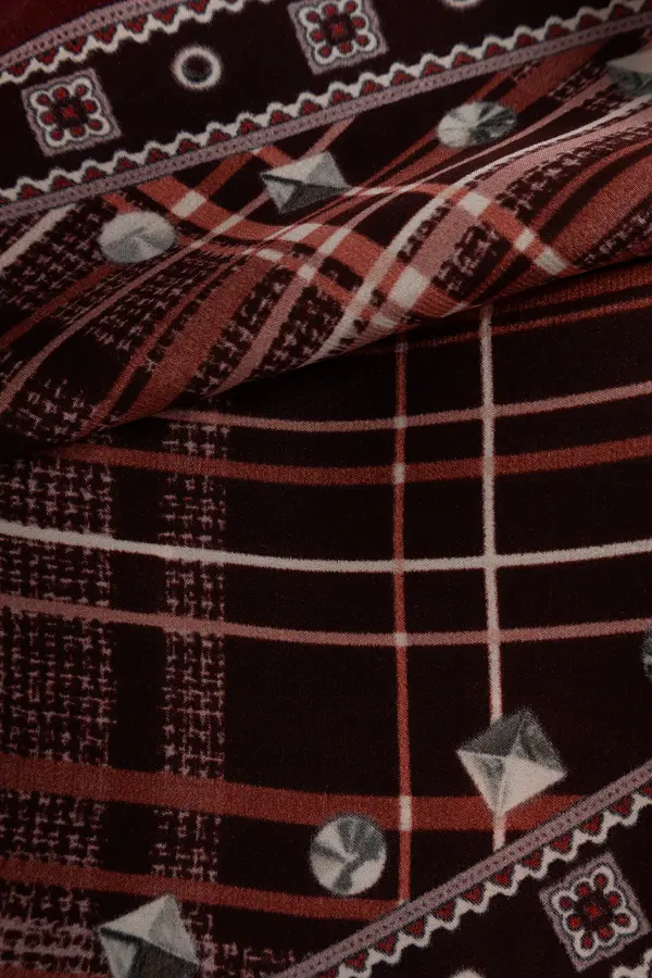 Acne Studios Silk Scarf With A Pattern