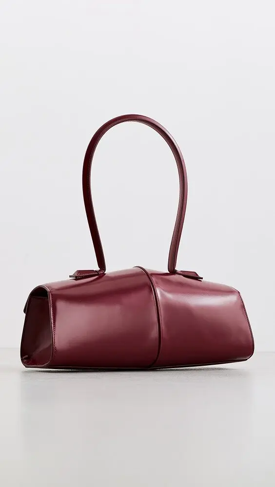 JIL SANDER Linea Shoulder Bag - Cherry
