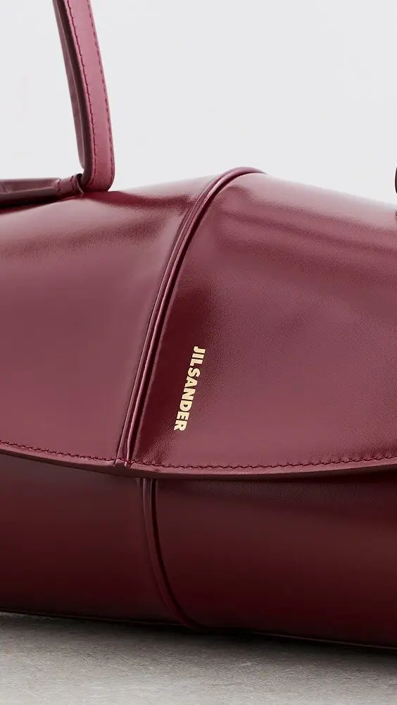JIL SANDER Linea Shoulder Bag - Cherry