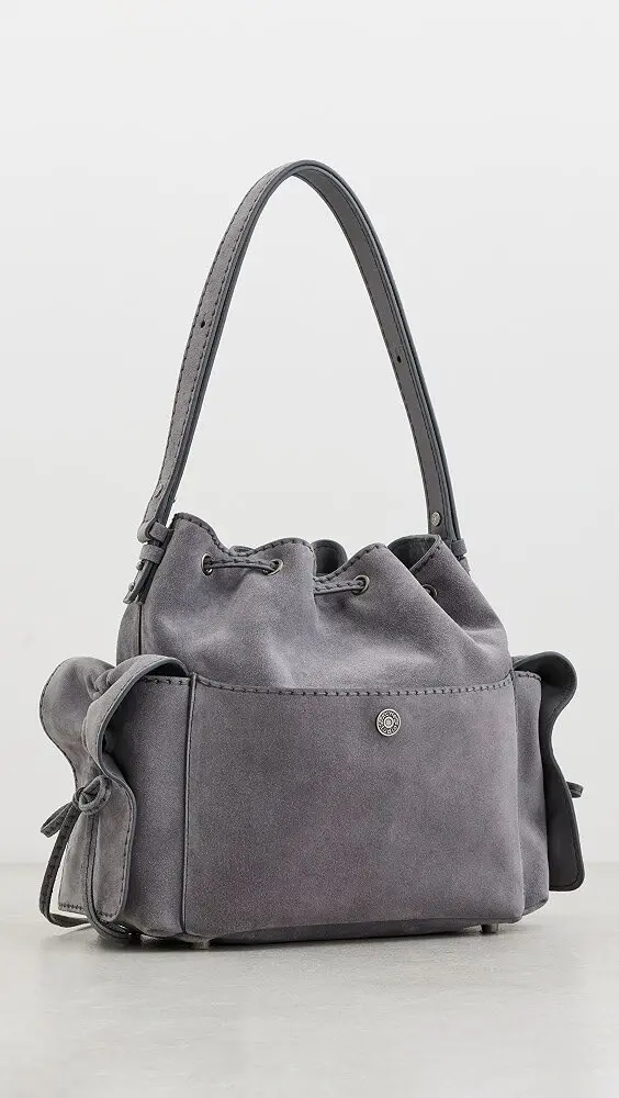 Acne Studios Multipocket Suede Bucket Bag