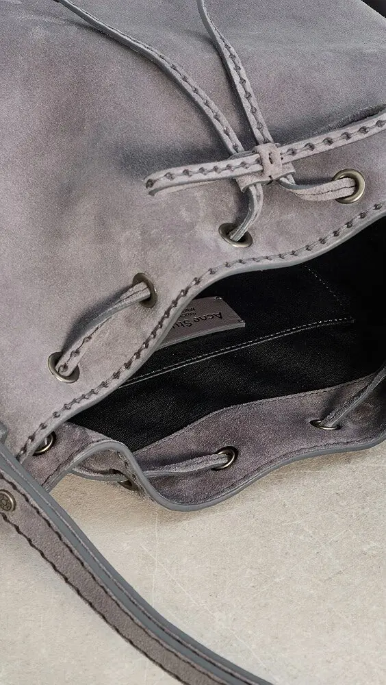 Acne Studios Multipocket Suede Bucket Bag