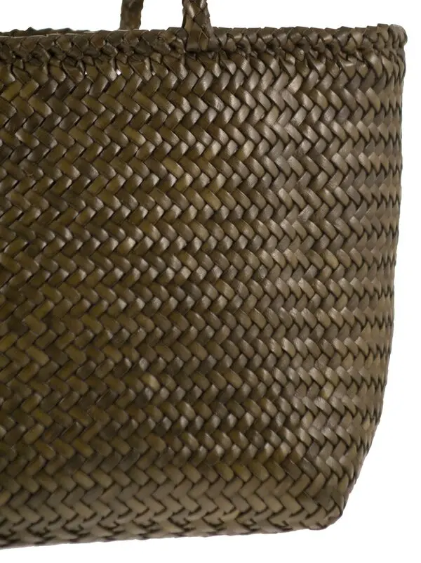 Dragon Diffusion Grace Basket Small Woven Leather Bag