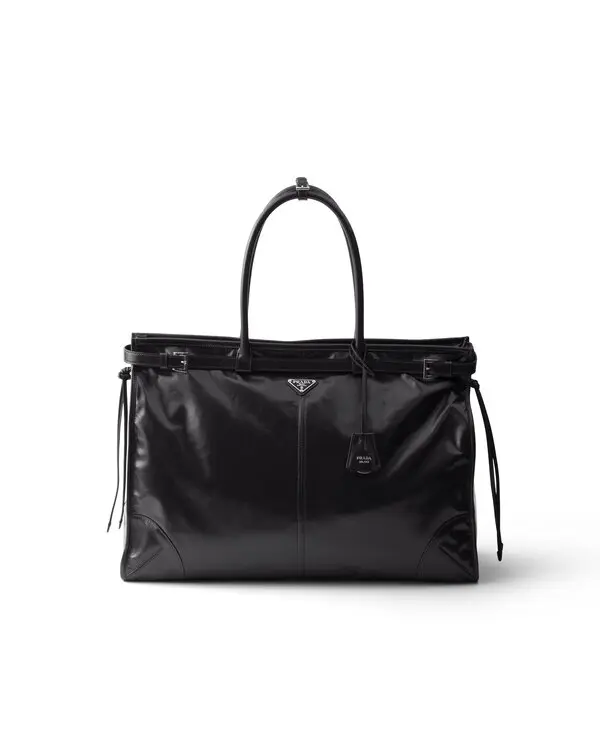 Prada Bonnie Leather Tote Bag