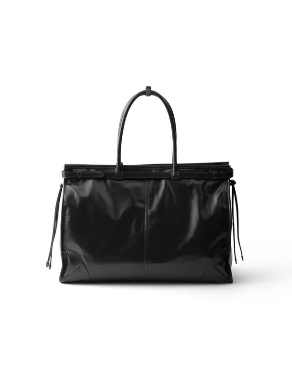 Prada Bonnie Leather Tote Bag