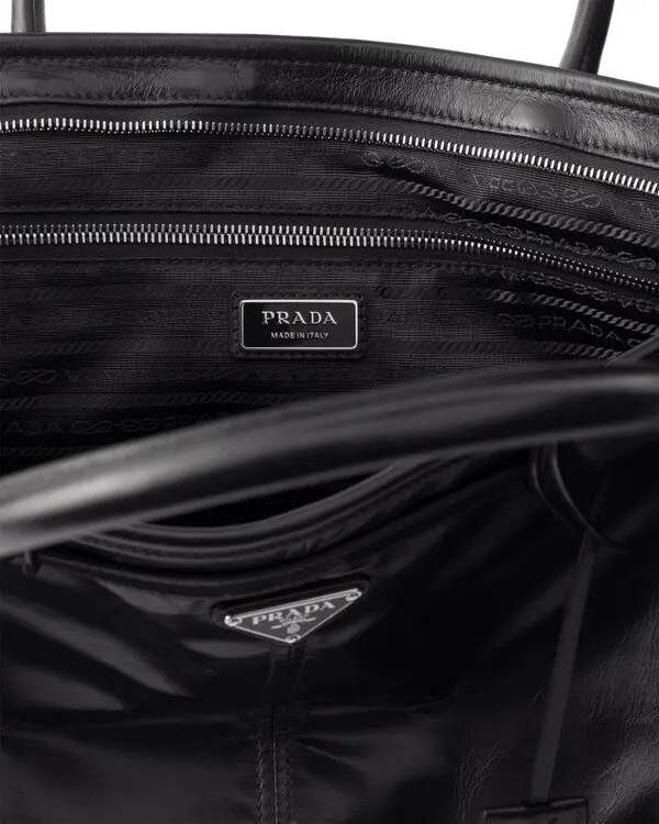 Prada Bonnie Leather Tote Bag