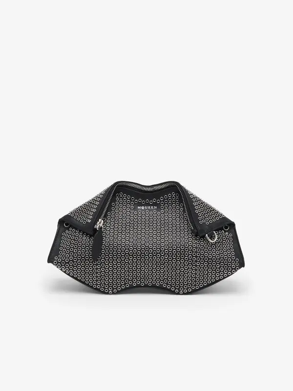 Alexander McQueen Manta Clutch - Black