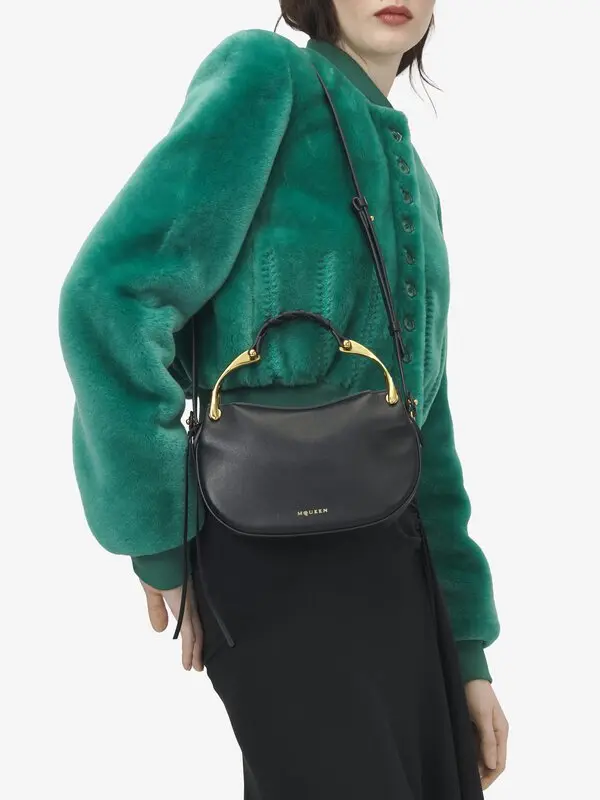 Alexander McQueen Wishbone Mini Bag - Black