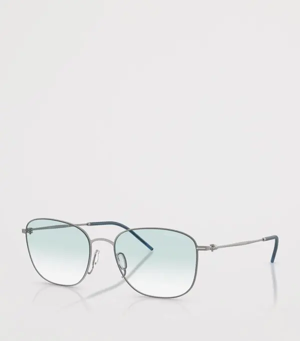 Giorgio Armani Metal Pillow Sunglasses