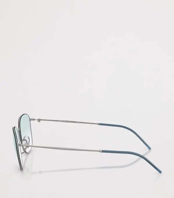 Giorgio Armani Metal Pillow Sunglasses