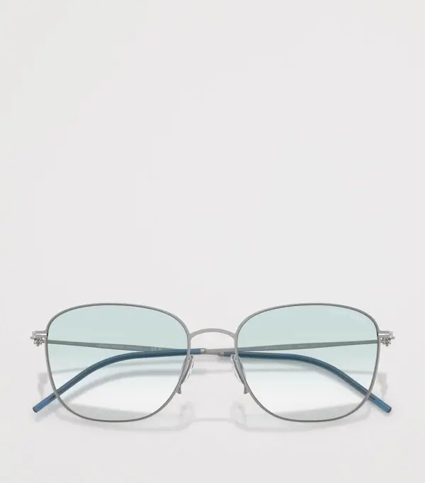 Giorgio Armani Metal Pillow Sunglasses