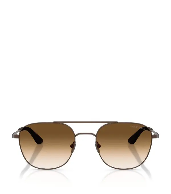 Giorgio Armani Metal Rectangle Sunglasses